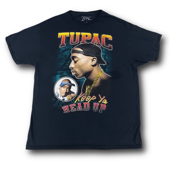 Shirts | 2pac Tupac Shakur Keep Ya Head Up Rap Graphic Tshirt Size ...